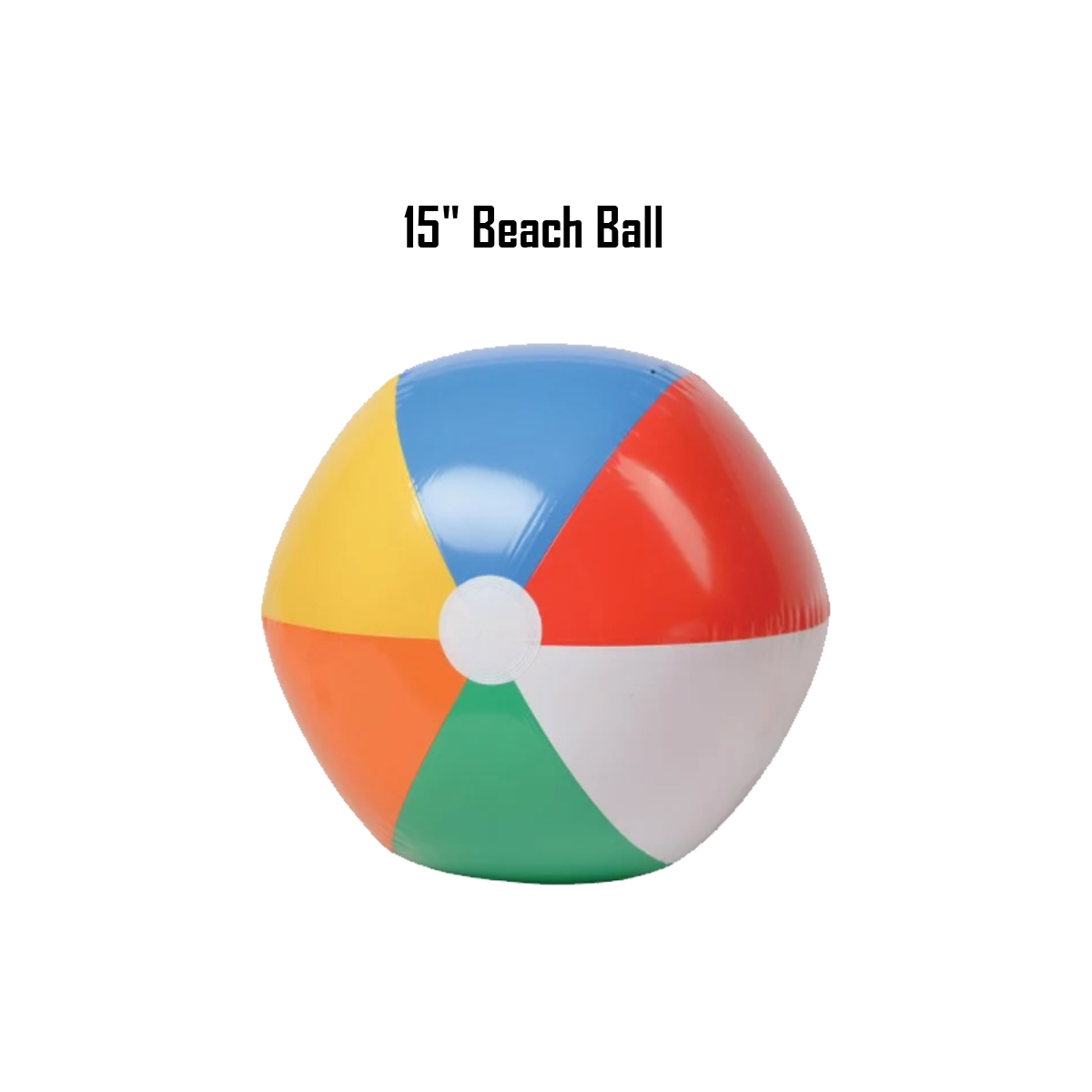 15" Inflated Beach Ball