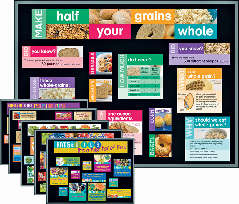 Food Groups Bulletin Board set of 6