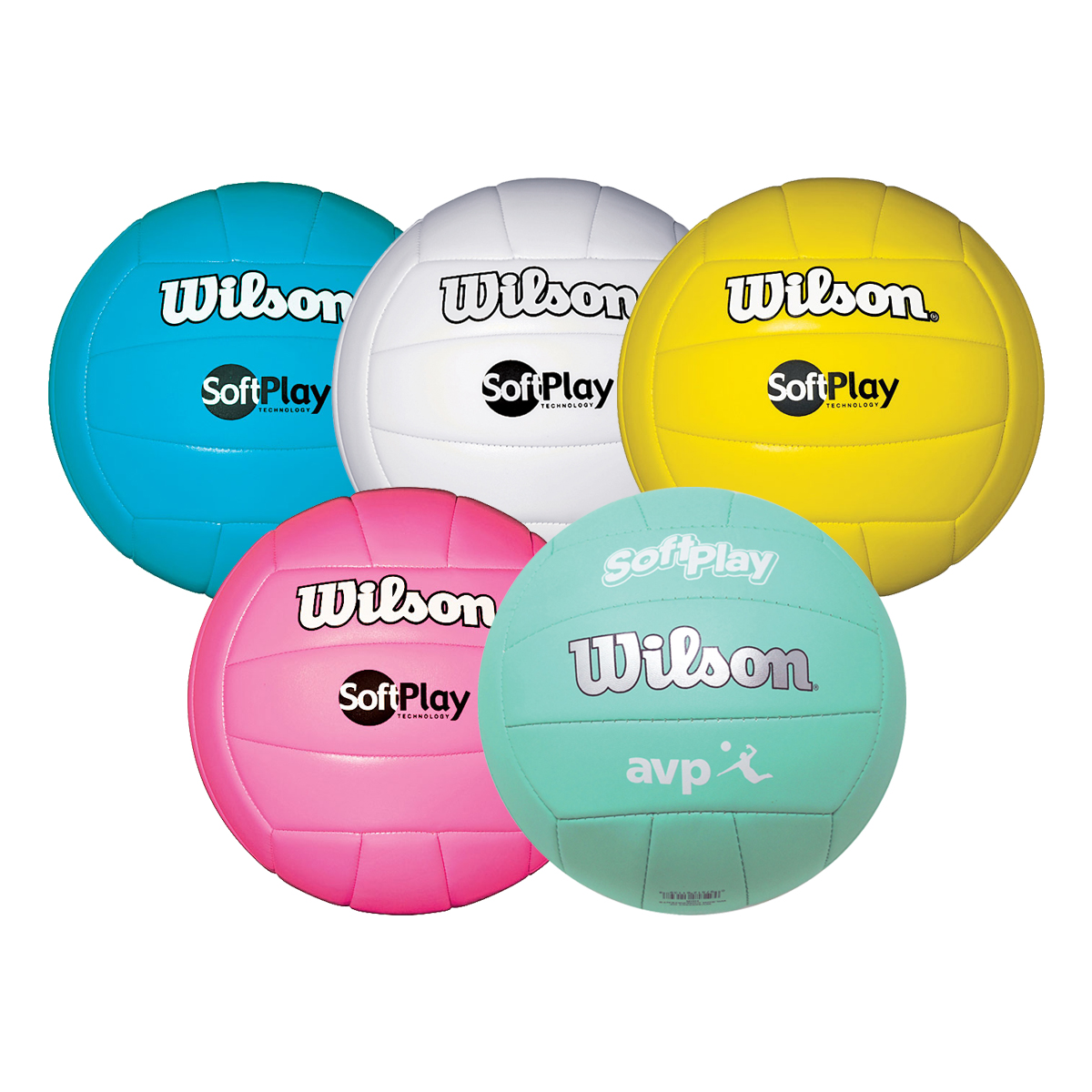 Wilson Soft Play Volleyball set of 5